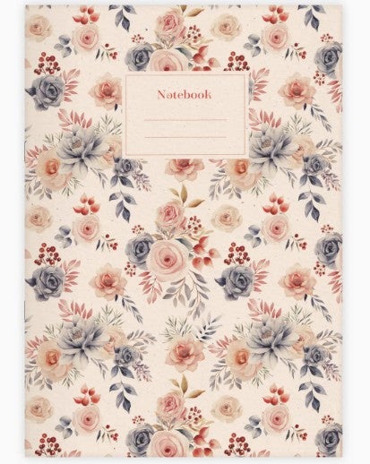 Vihko etmamu A4 - Watercolor Garden (blanko) | Harjun Paperi